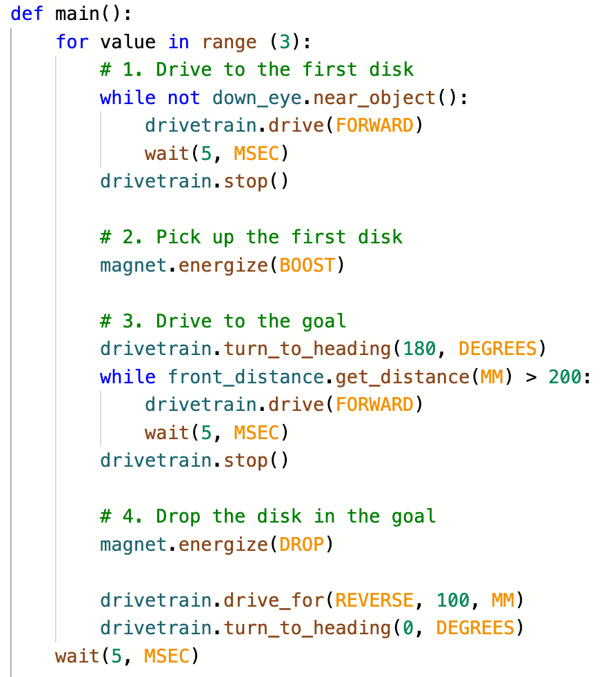 Vex Cs Unit 8 Moving Disks With Loops Lesson 4 Using Nested Loops